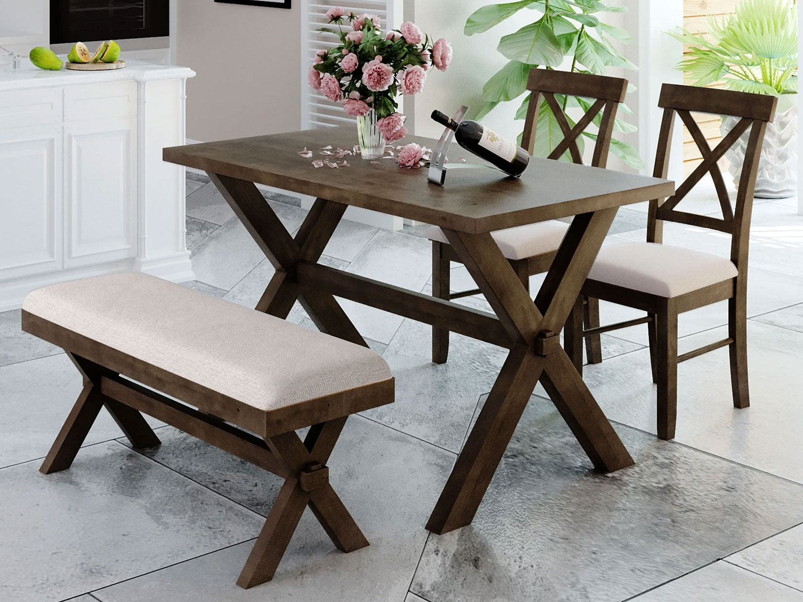 4 seater dining table bench store