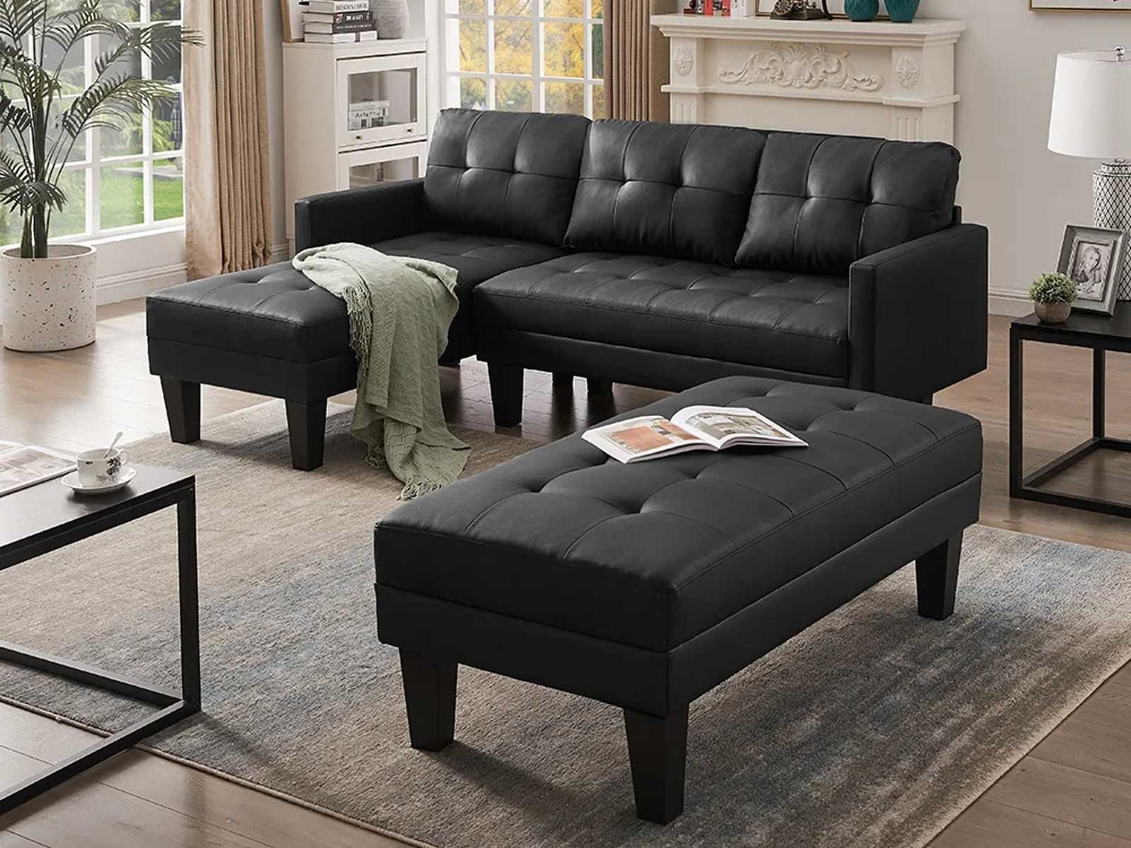 Duraster Chesterfield Vintage Leather Sofa Cum Bed 81